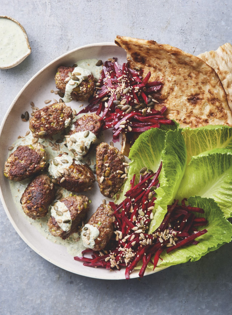 Pistachio and Mint Kofta with Fresh Herb Sauce » Dish Magazine
