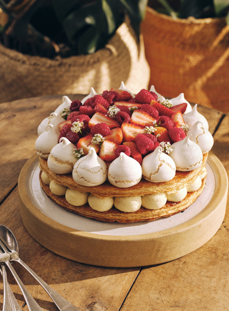 Mille-feuille Cake with Summer Berries and White Chocolate Cream » Dish ...