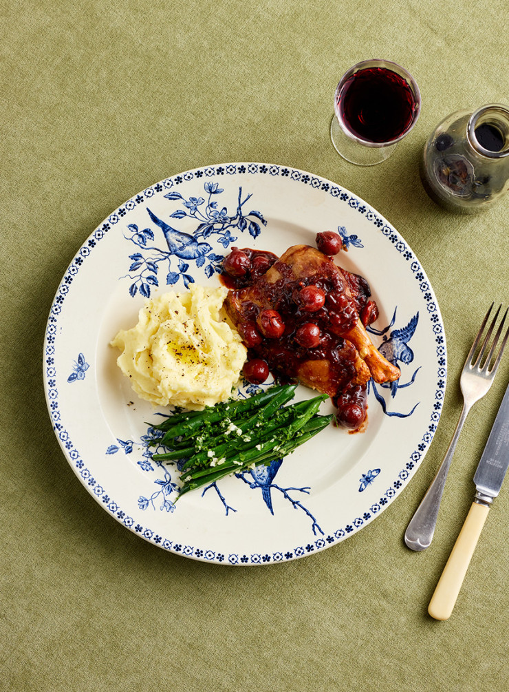 Claire's Twice-cooked Duck with Cherry and Red Wine Sauce » Dish Magazine