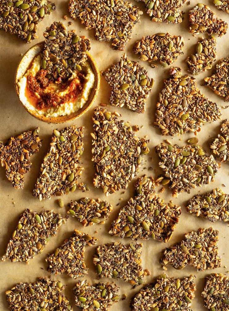 Walnut, Mixed Seed and Rosemary Crackers » Dish Magazine