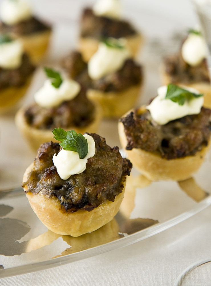 Rustic Sausage Meat and Mushroom Tartlets » Dish Magazine