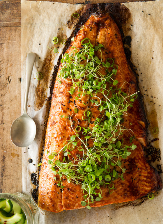 Miso and Lime Glazed Salmon with Togarashi | dish » Dish Magazine