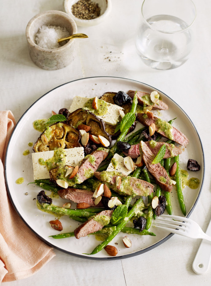 Lamb Fillets with Eggplant, Green Beans and Feta » Dish Magazine