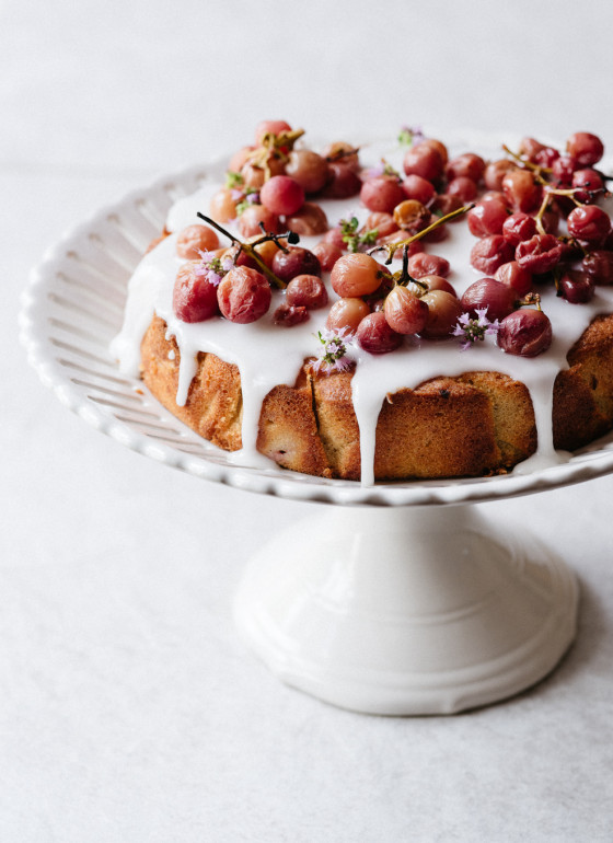 Orange and Toasted Anise Syrup Cakes with Roasted Grapes » Dish Magazine