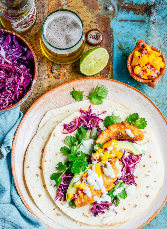 Crunchy Miso Fish Tacos with Kimchi Mayo » Dish Magazine